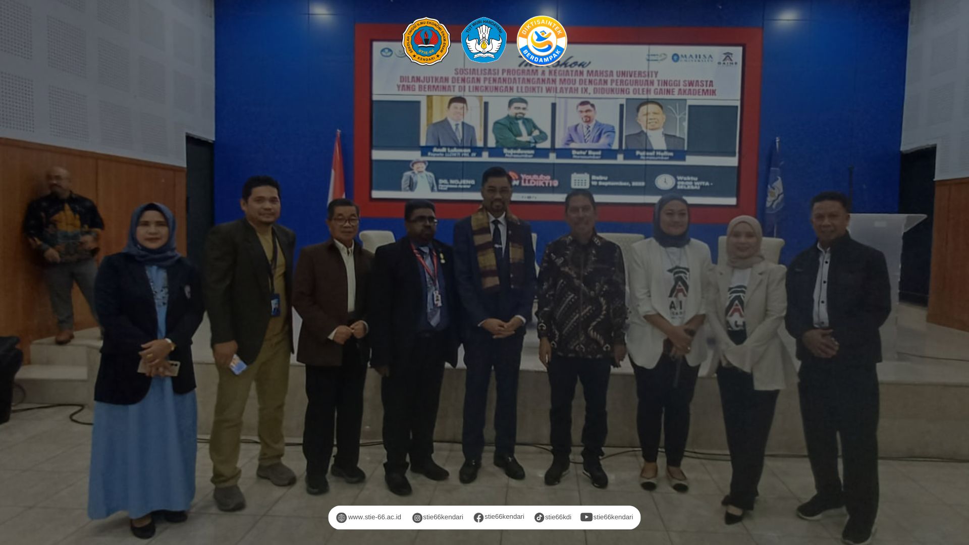 Penandatanganan MOU antara STIE 66 Kendari dan Mahsa University Malaysia - STIE Enam Enam Kendari